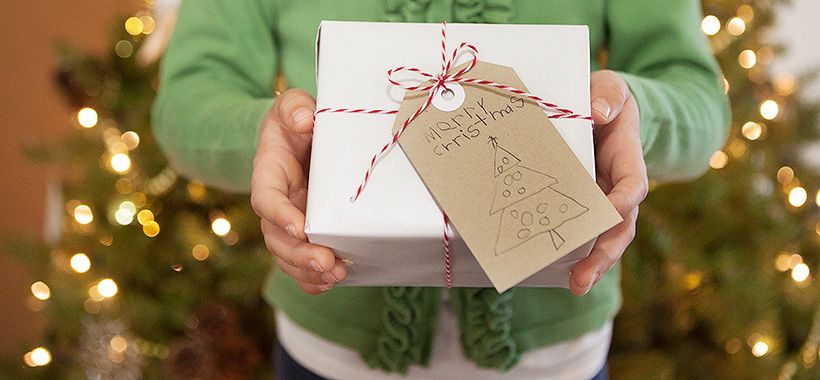 Creating gift tags from your child’s art